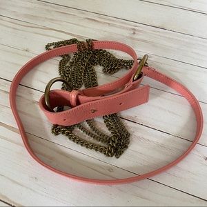 Talbots | Accessories | Talbots Pink Chain Belt New | Poshmark